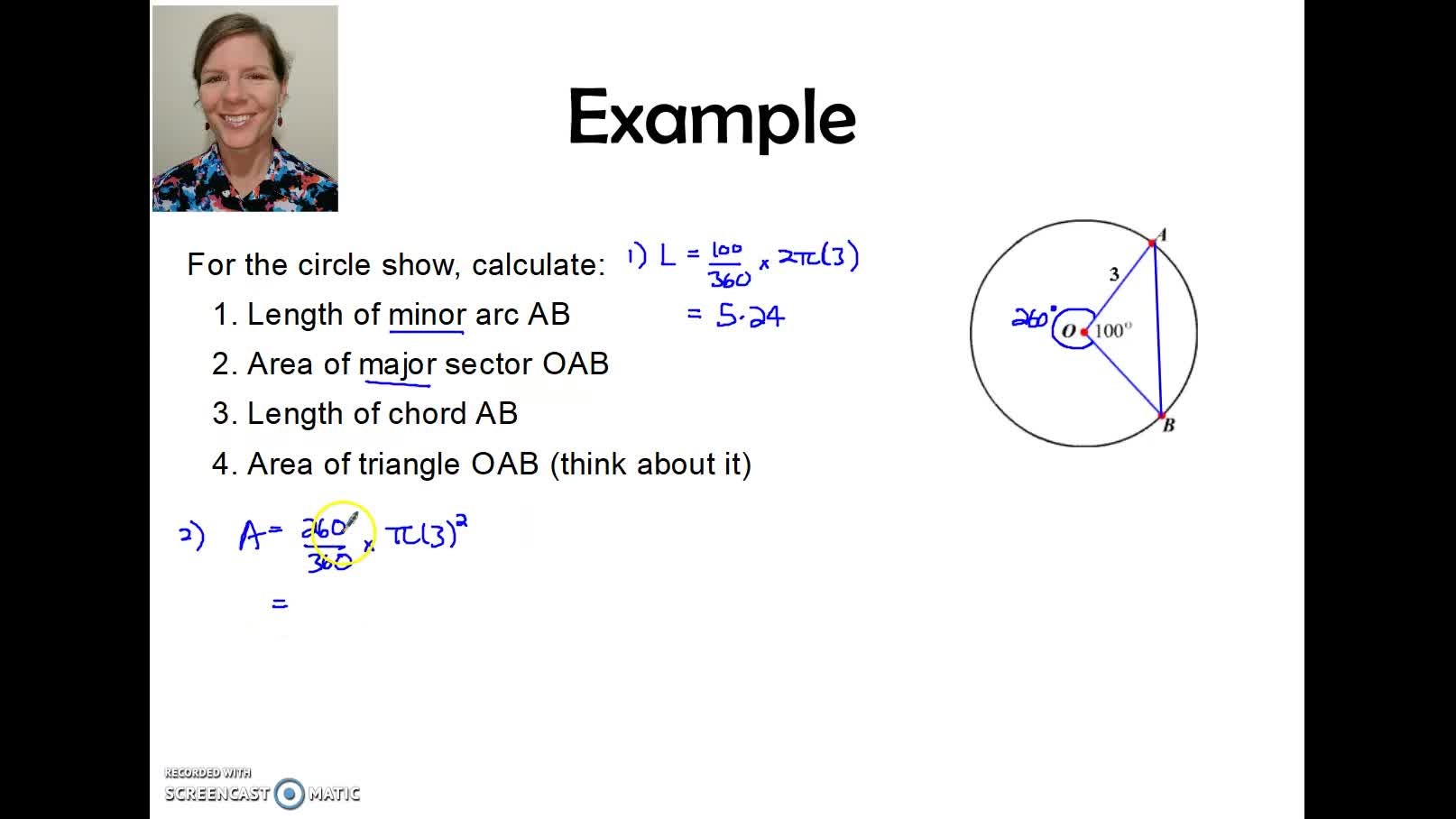 Arcs, Sectors and Segments - Calculating arc... - ClickView