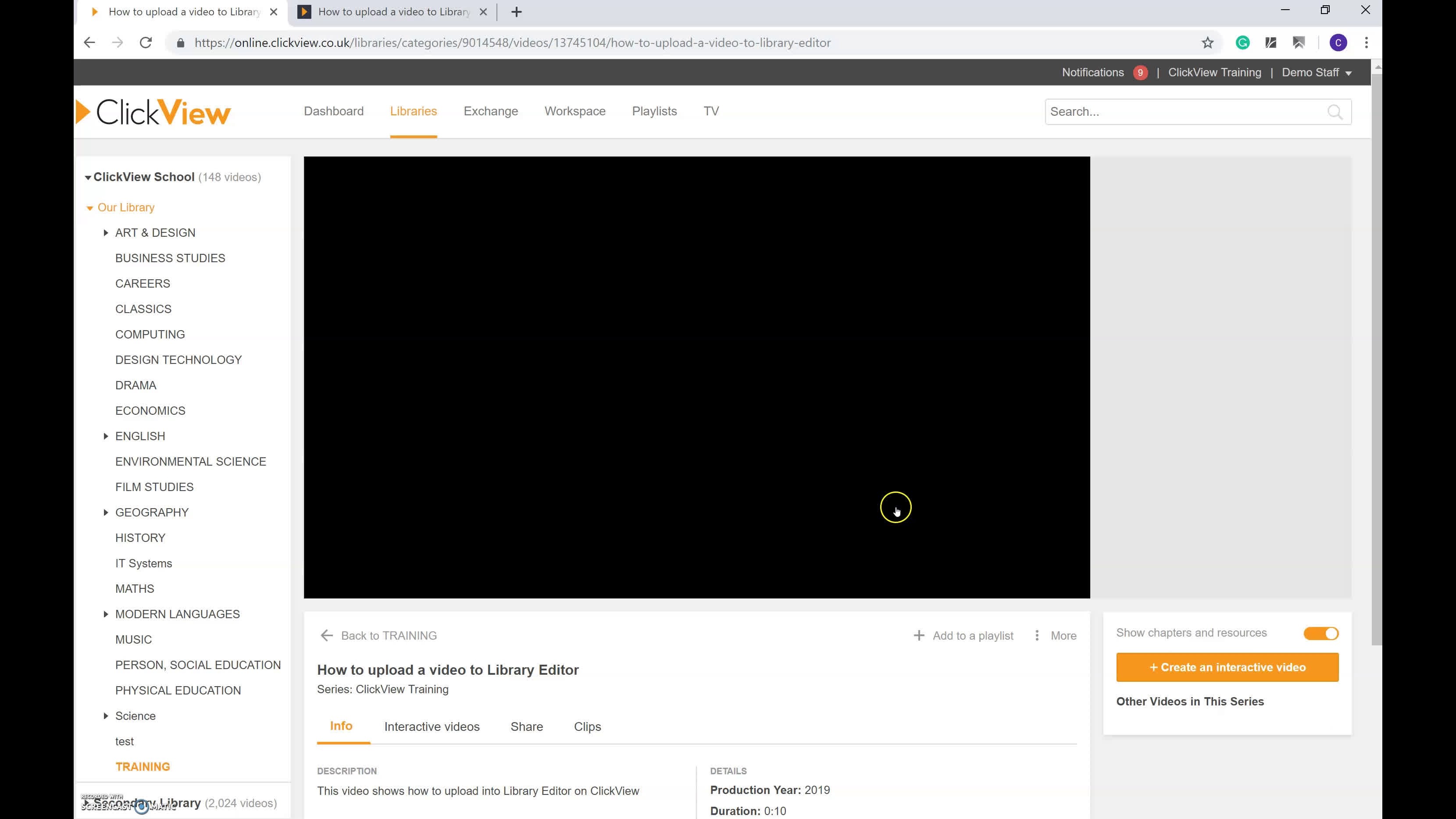 How to Add a Resource in Library Editor - Thi... - ClickView