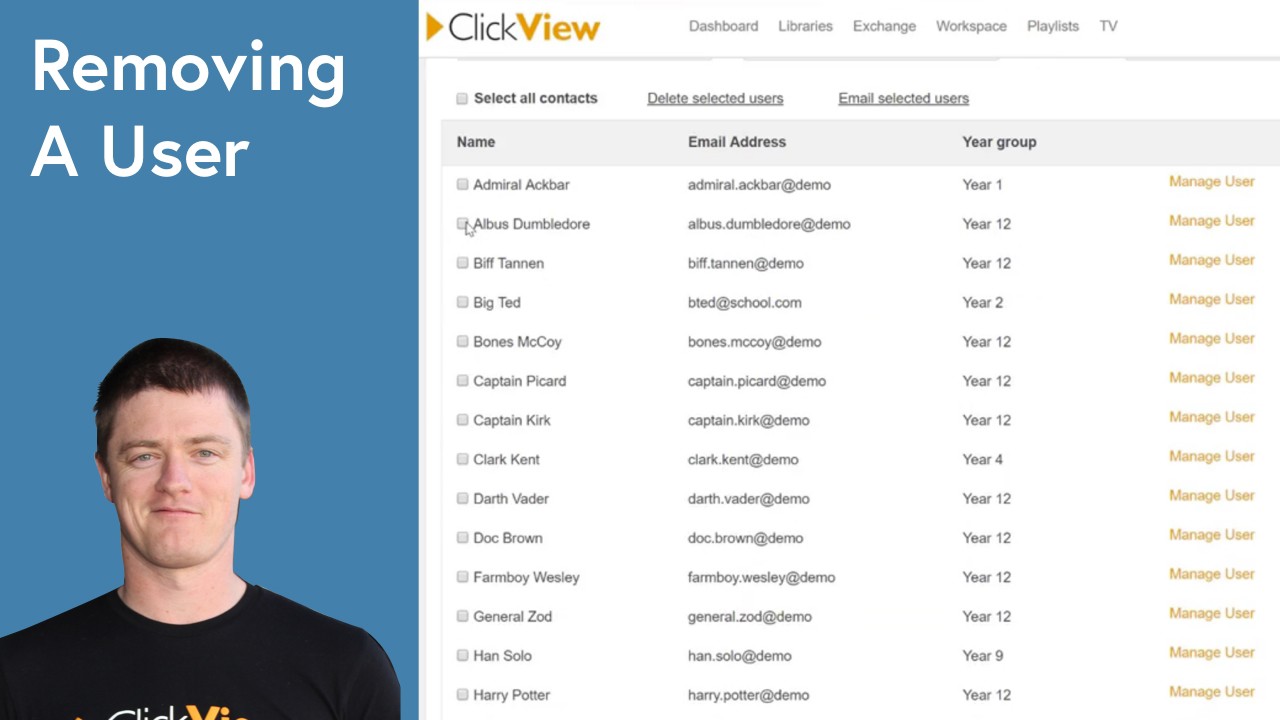 How to remove a user account from ClickView -... - ClickView