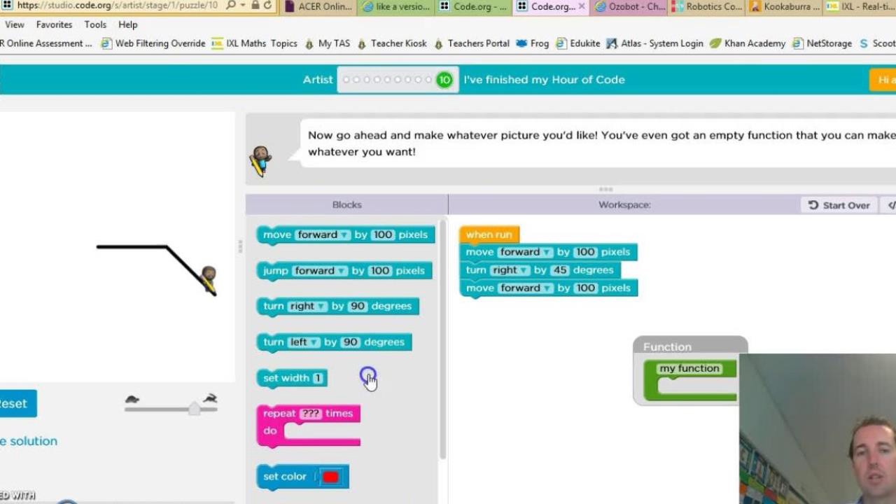 Drawing a Star - Creating a program that draw... - ClickView