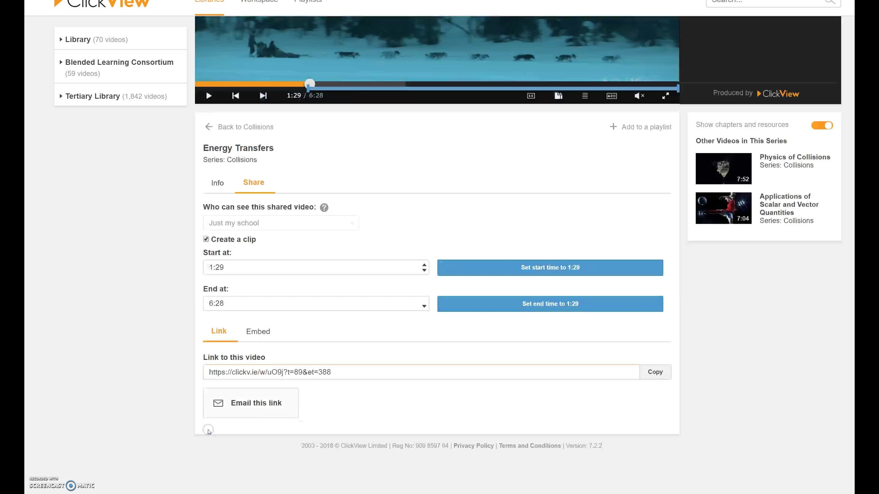 How to Share a Video from ClickView - For Students - ClickView