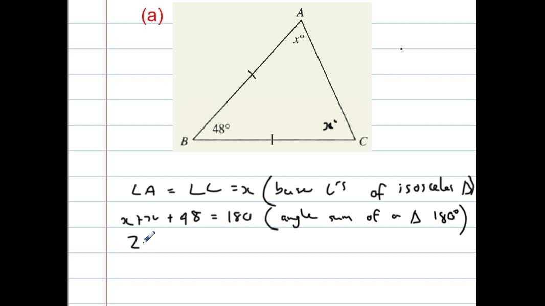 4.3 Types of Triangles - Calculating angles u... - ClickView