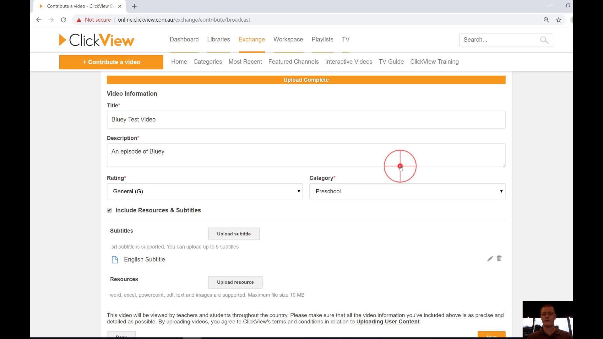 How Do I Add Videos To The Exchange From My Computer ClickView