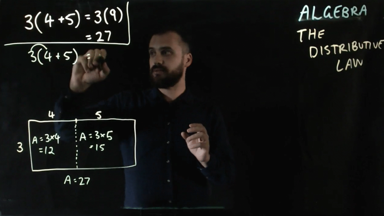 Algebra Lesson 10: The Distributive Law - Thi... - ClickView