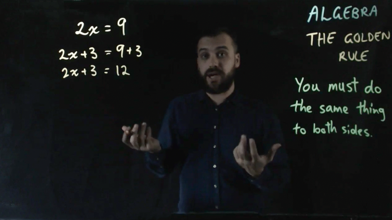 Algebra Lesson 3 - The Golden Rule - When you... - ClickView