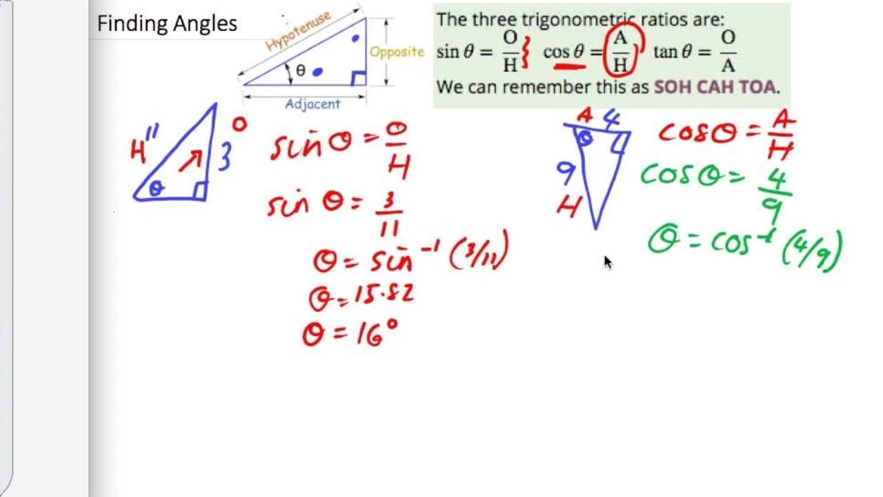 Finding Angles - Trigonometry - ClickView