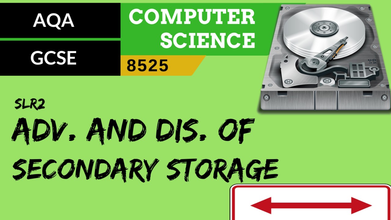 GCSE AQA SLR2 Adv and Dis of storage devices for a given scenario ...