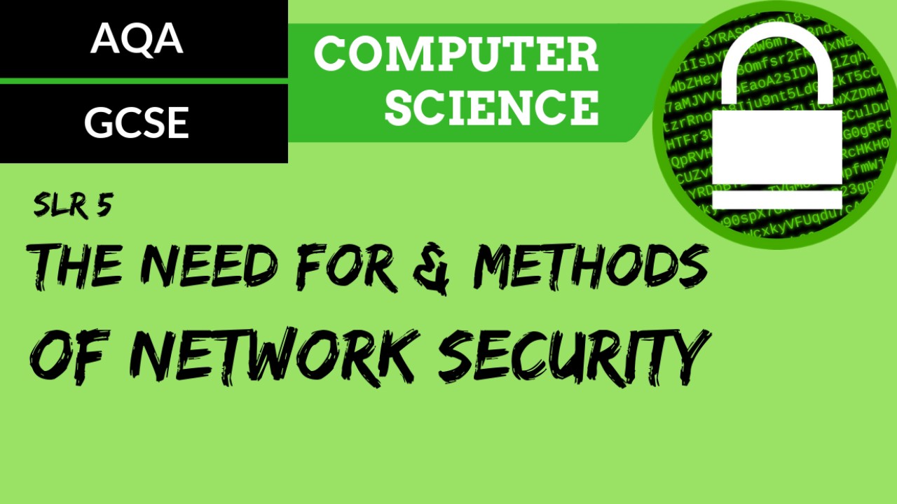 AQA GCSE SLR5 The Need for and Methods of Network Security - ClickView