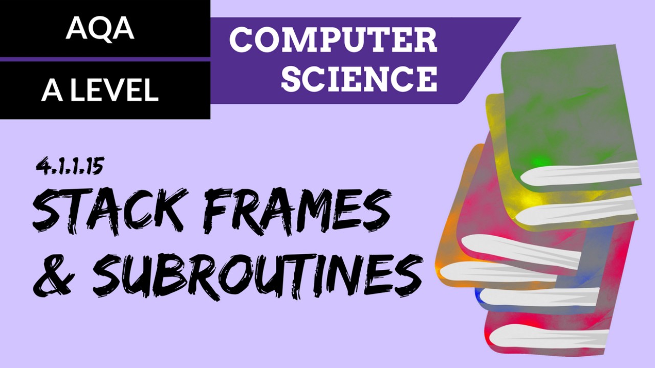 AQA A’Level SLR02 Stack Frames with Subroutin... - ClickView