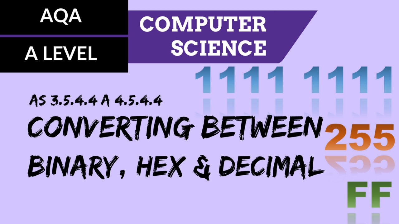 AQA A’Level SLR11 Converting Between Binary, Hex and Decimal - ClickView
