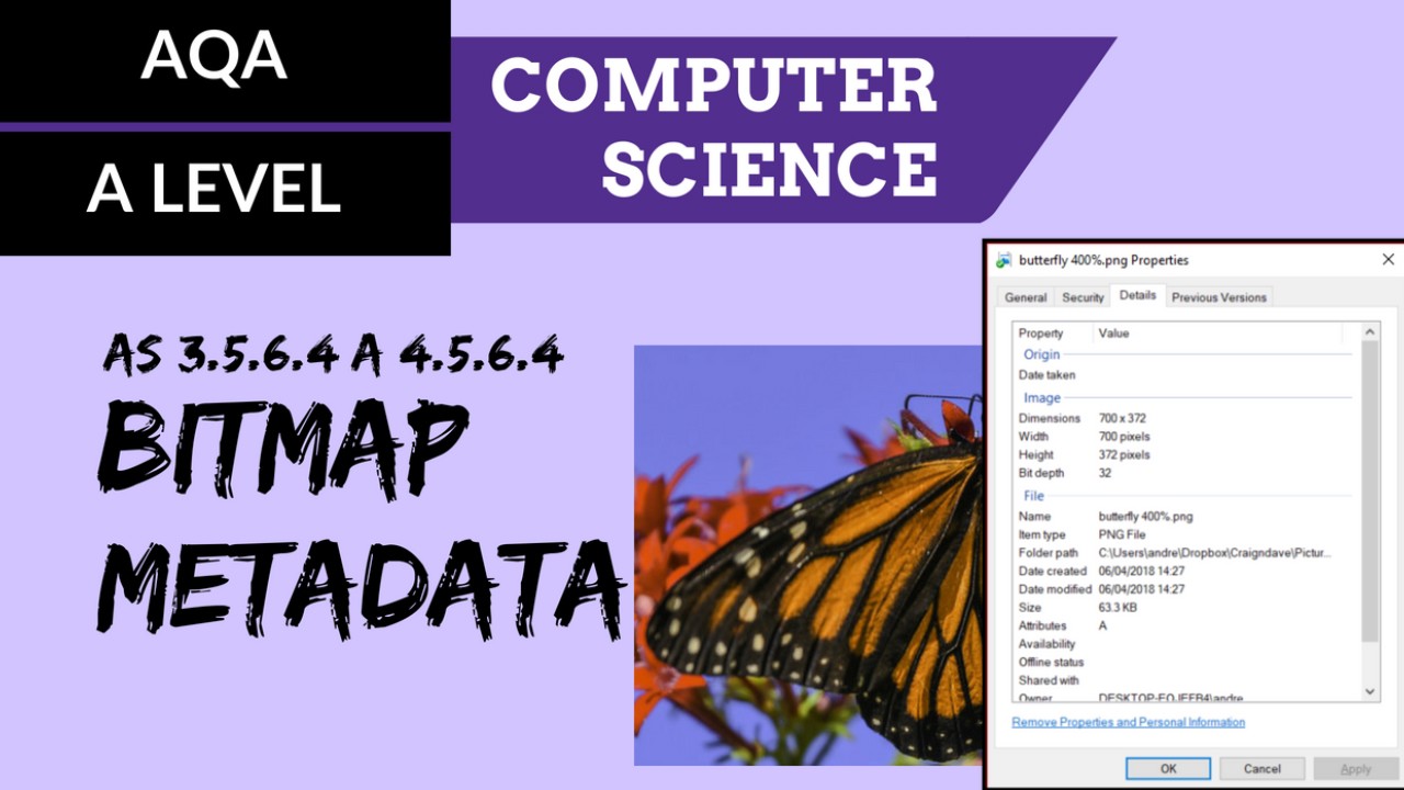 AQA A’Level SLR12 Bitmap Metadata - Along wit... - ClickView
