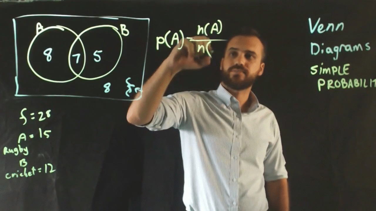 Venn Diagrams Lesson 2 - Simple Probabilities... - ClickView