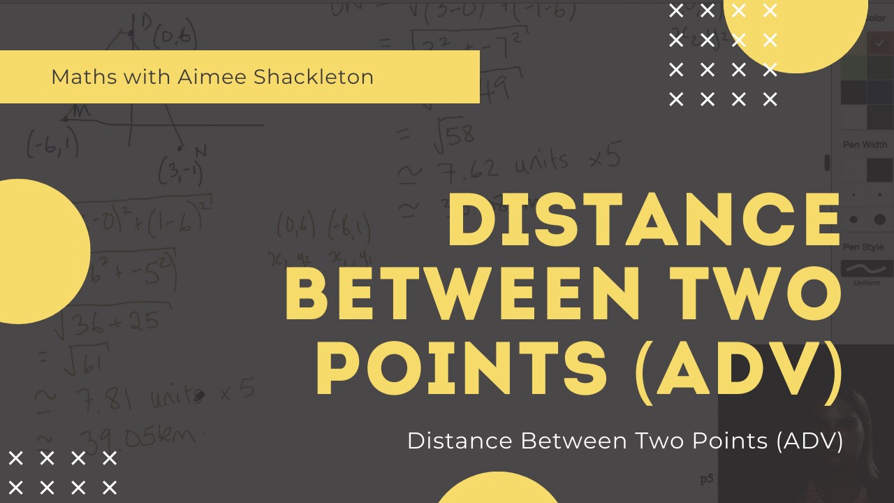 Distance Between Two Points (ADV) - Distance... - ClickView