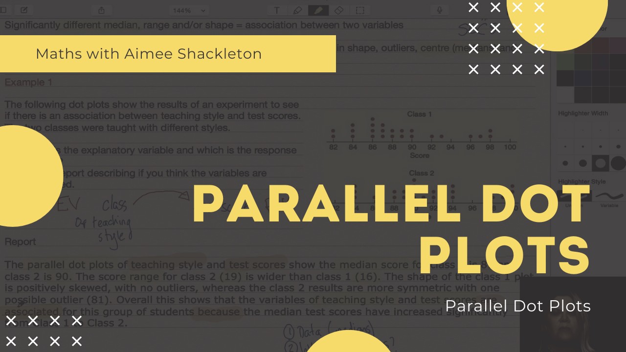 Parallel Dot Plots - Creating parallel dot plots - ClickView