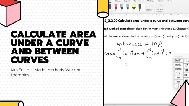 Calculate Area Under a Curve and Between Curv... - ClickView Calculate Area Under a Curve and Between Curv... - ClickView
