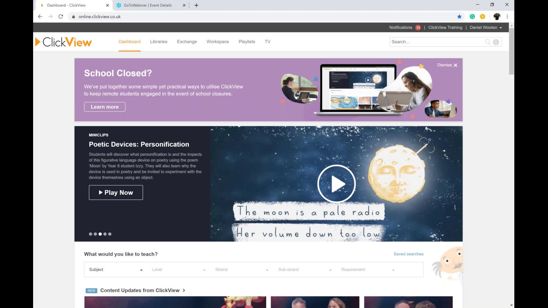Making the most of Library Editor for Remote Learning Webinar - ClickView