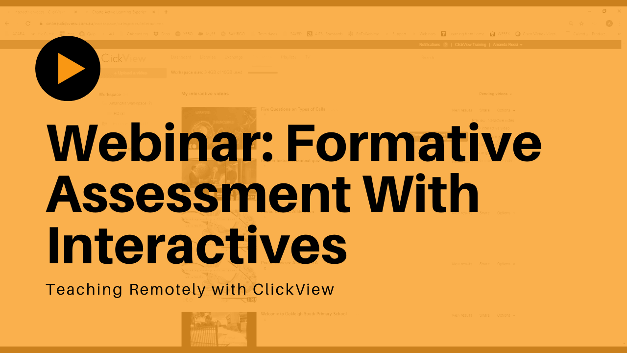 Webinar: Formative Assessment with Interactiv... - ClickView
