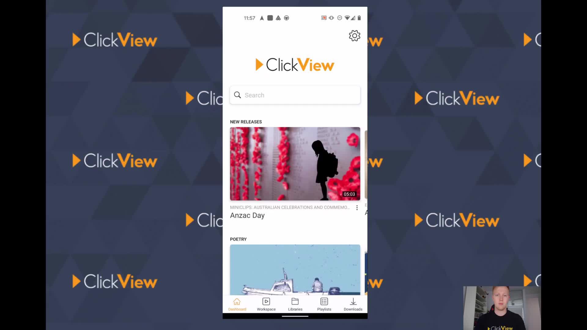 Android: Uploading and Recording To The Workspace - ClickView