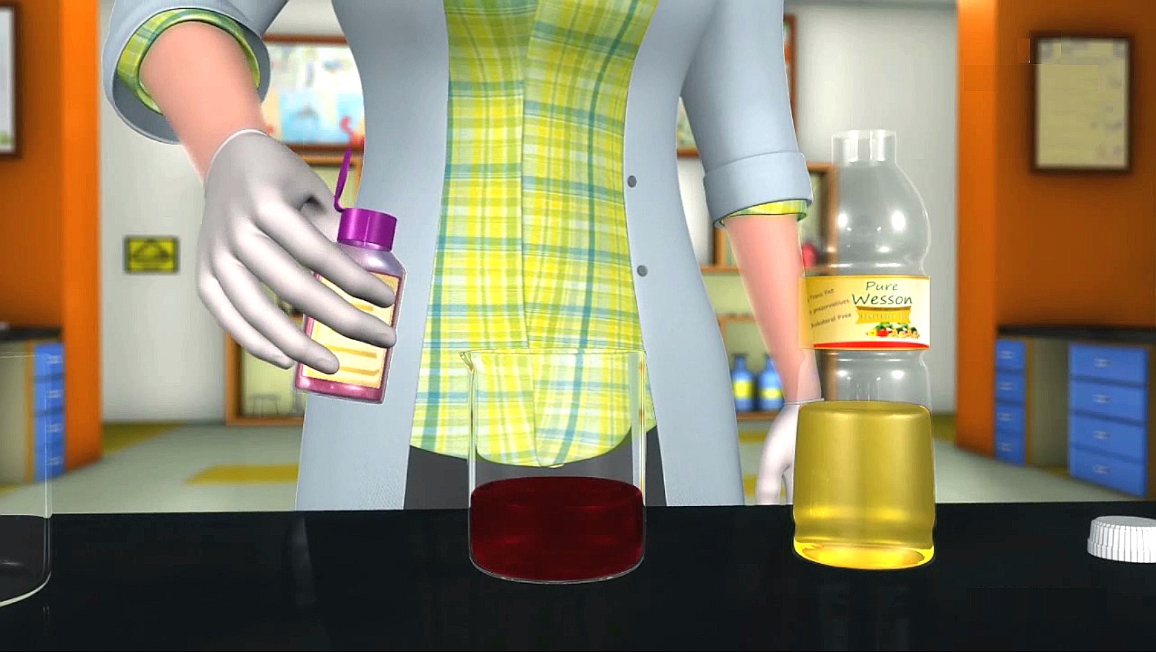 Separating a Mixture of Two Immiscible Liquids - ClickView