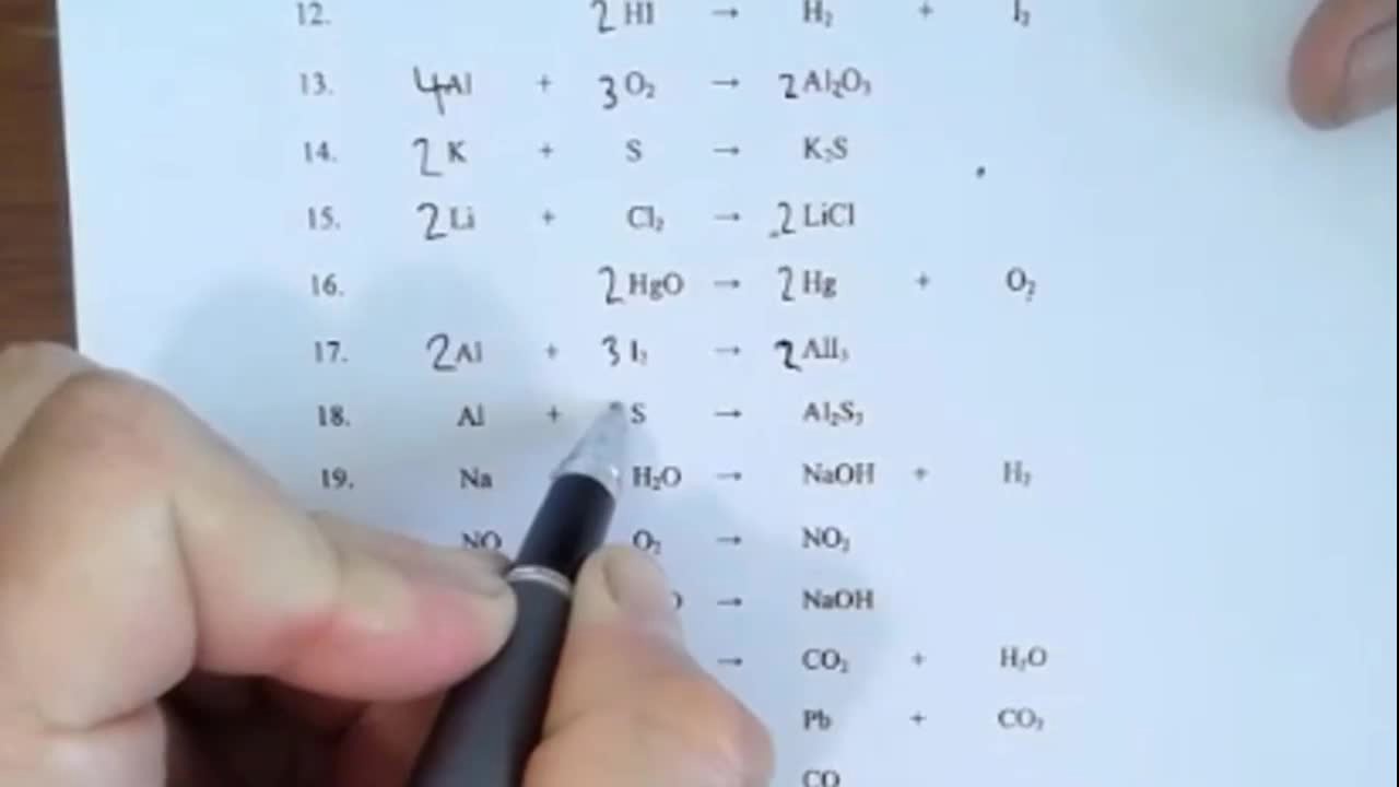 Balancing equations worked examples - Balanci... - ClickView