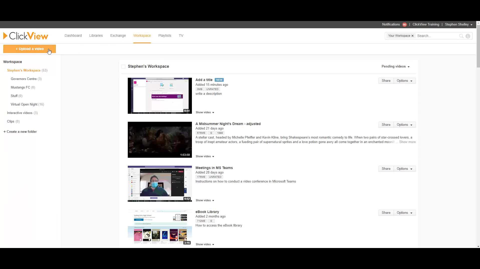 Upload a video to ClickView - ClickView