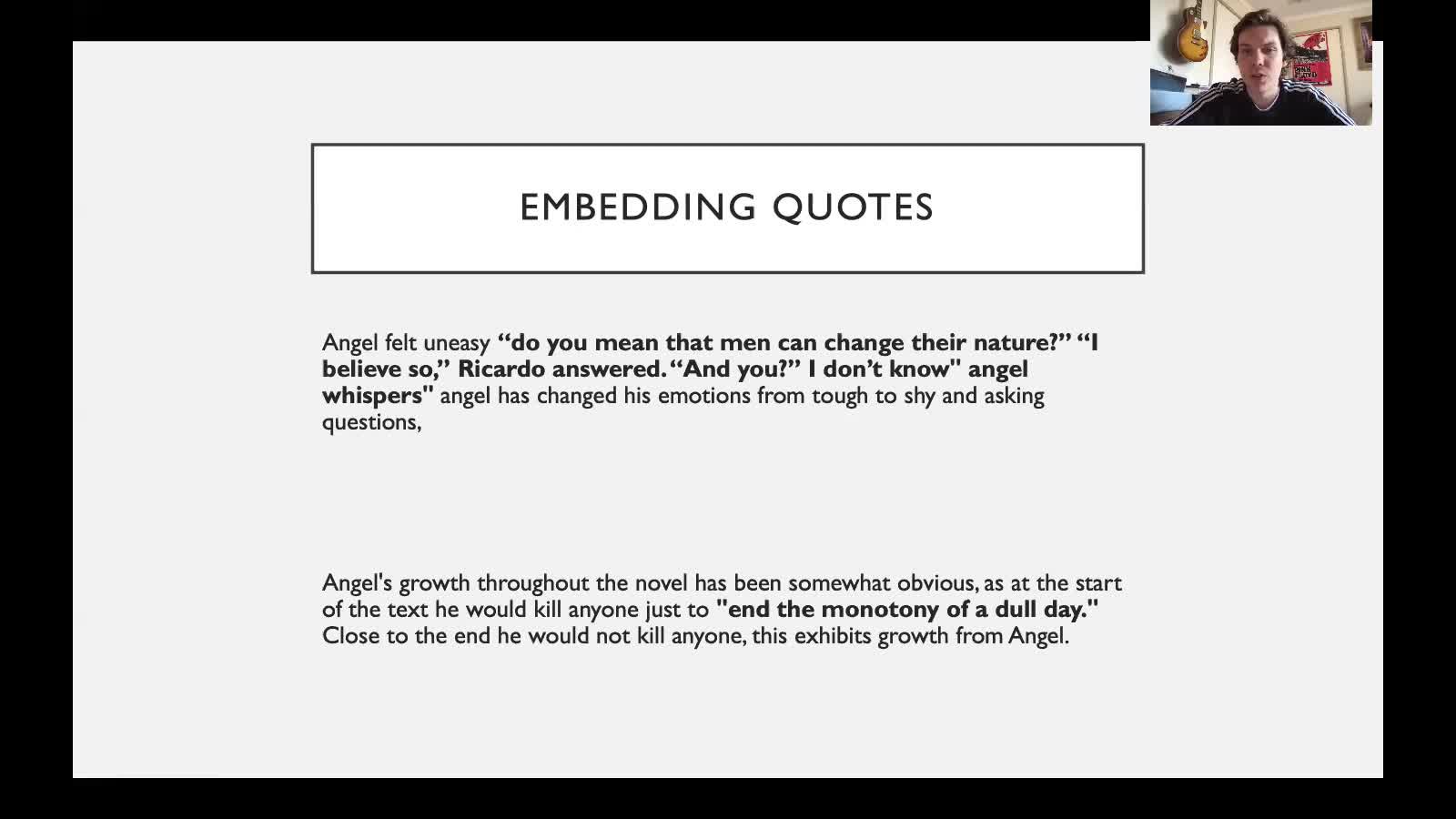 The Killer's Tears - Body Paragraphs - ClickView