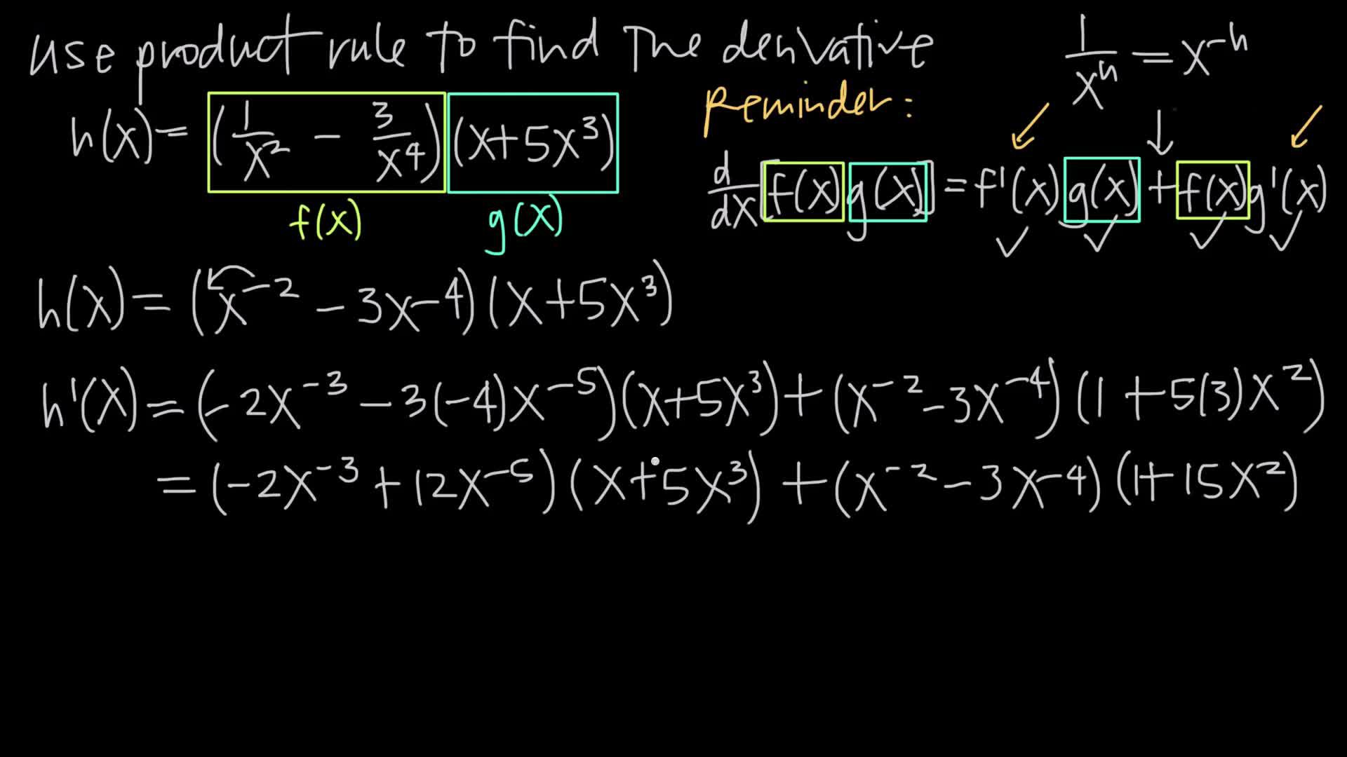 Product Rule with Two Functions Video & Resources | ClickView
