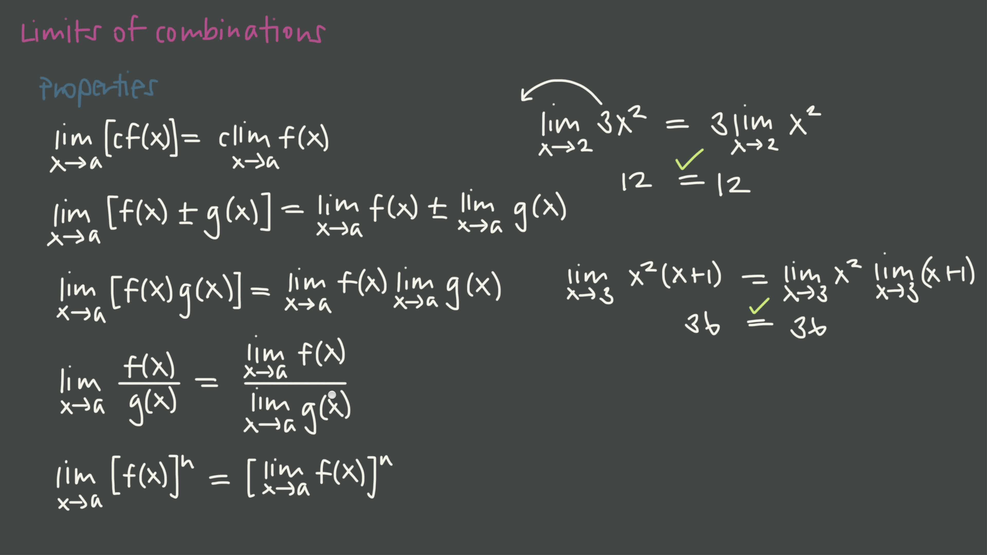 Limits of Combinations Video & Resources | ClickView