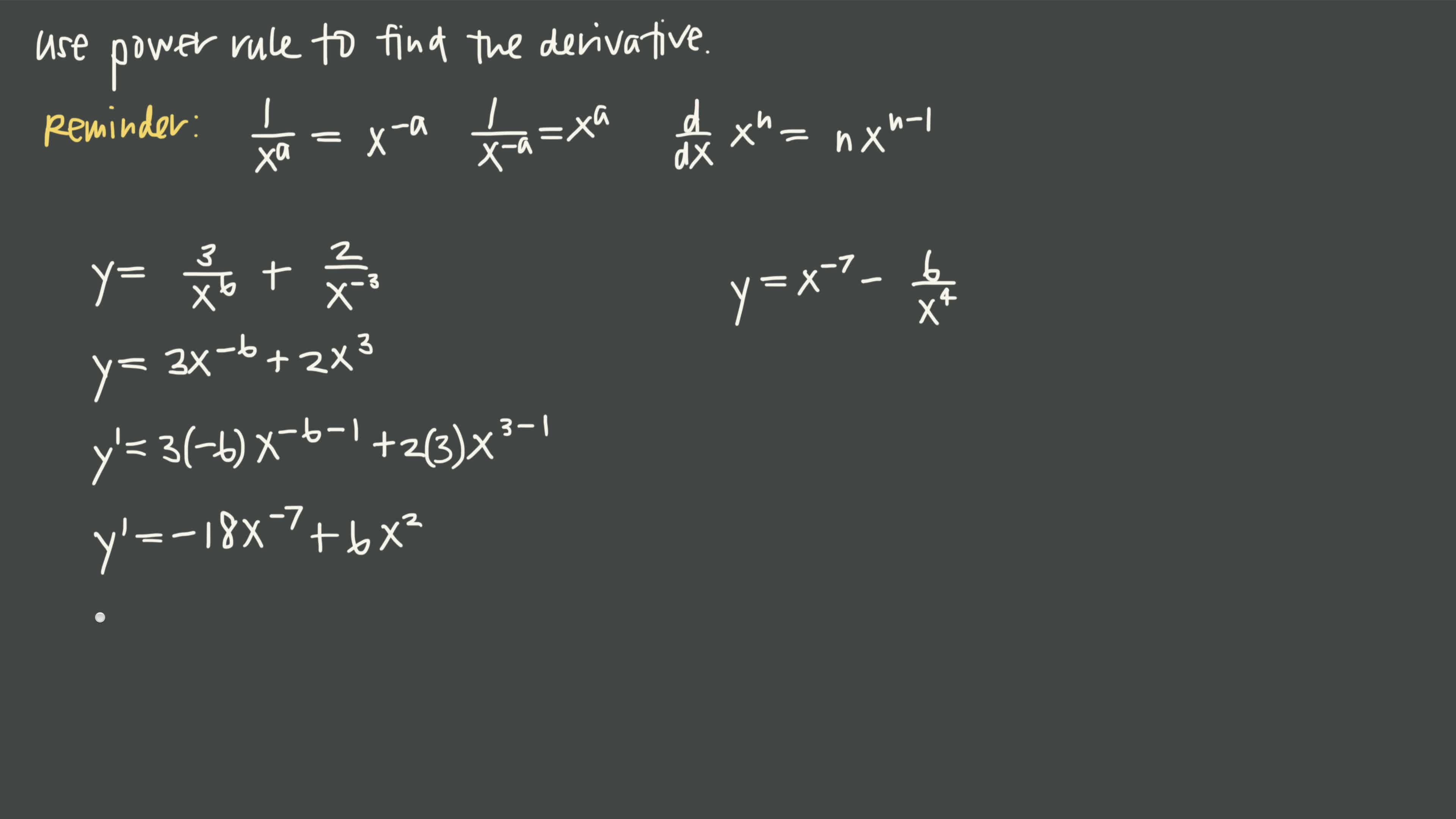 Power Rule for Negative Powers Video & Resources | ClickView
