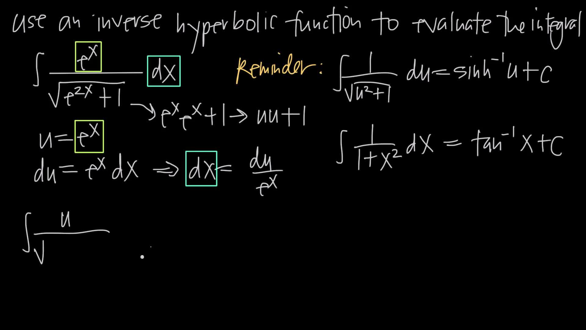Inverse Hyperbolic Integrals Video & Resources | ClickView