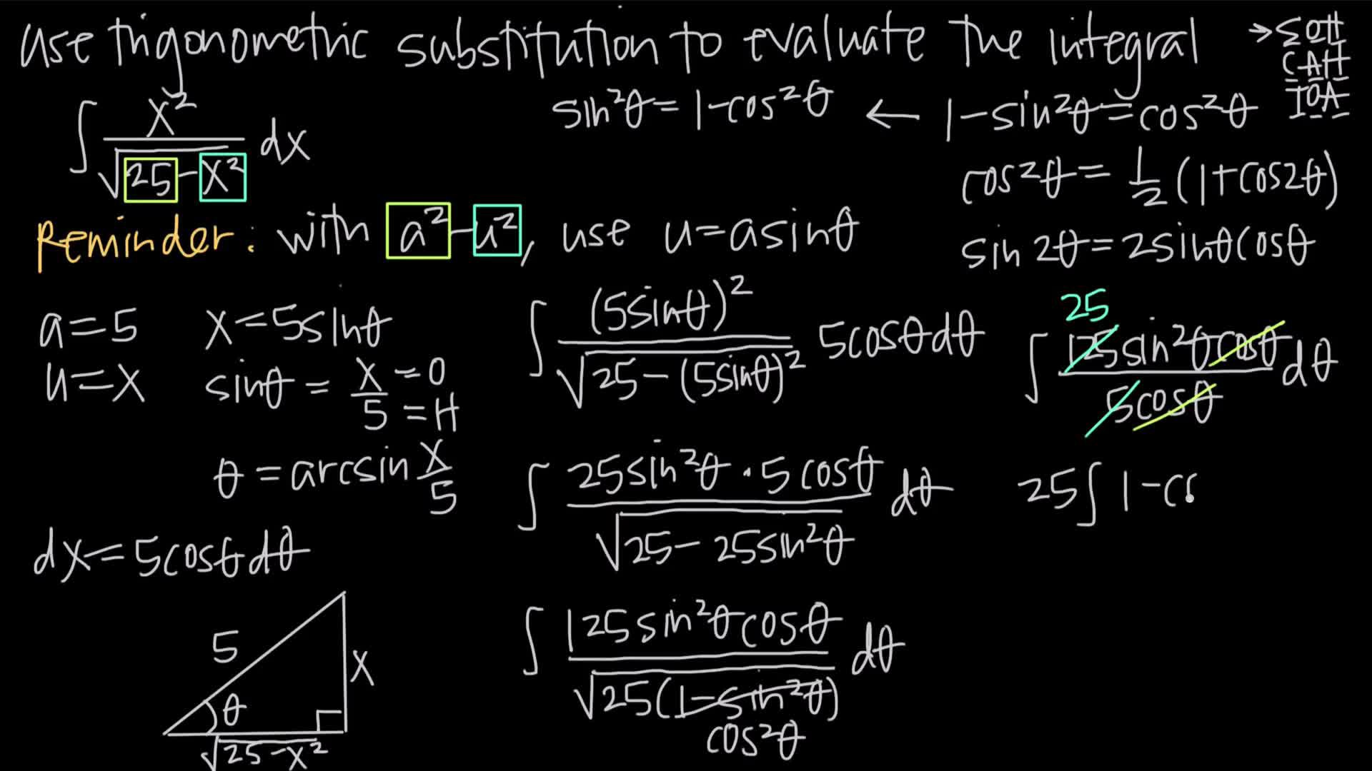 Trigonometric Substitution with Sine | ClickView