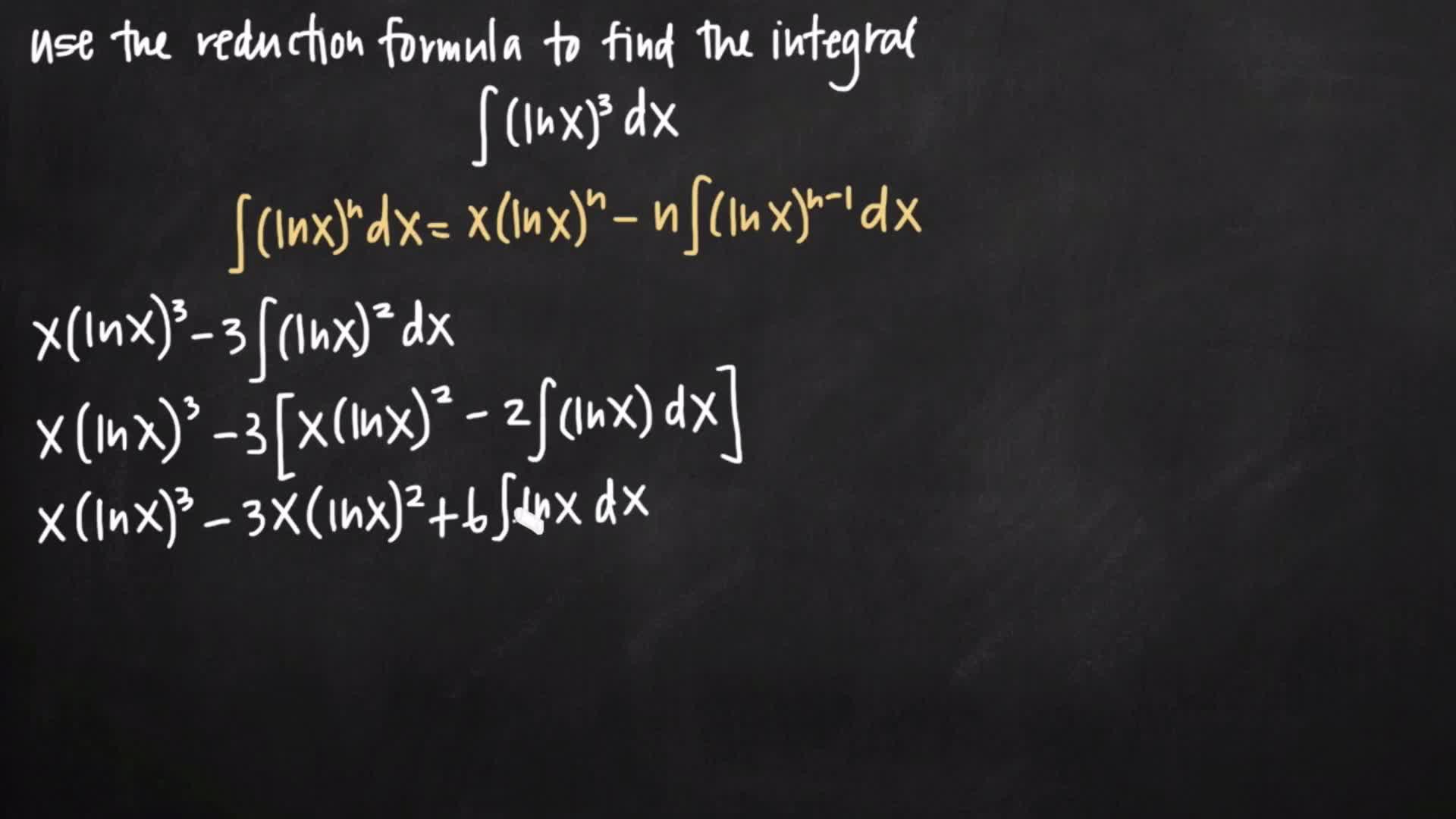 Integrals Using Reduction Formulas | ClickView