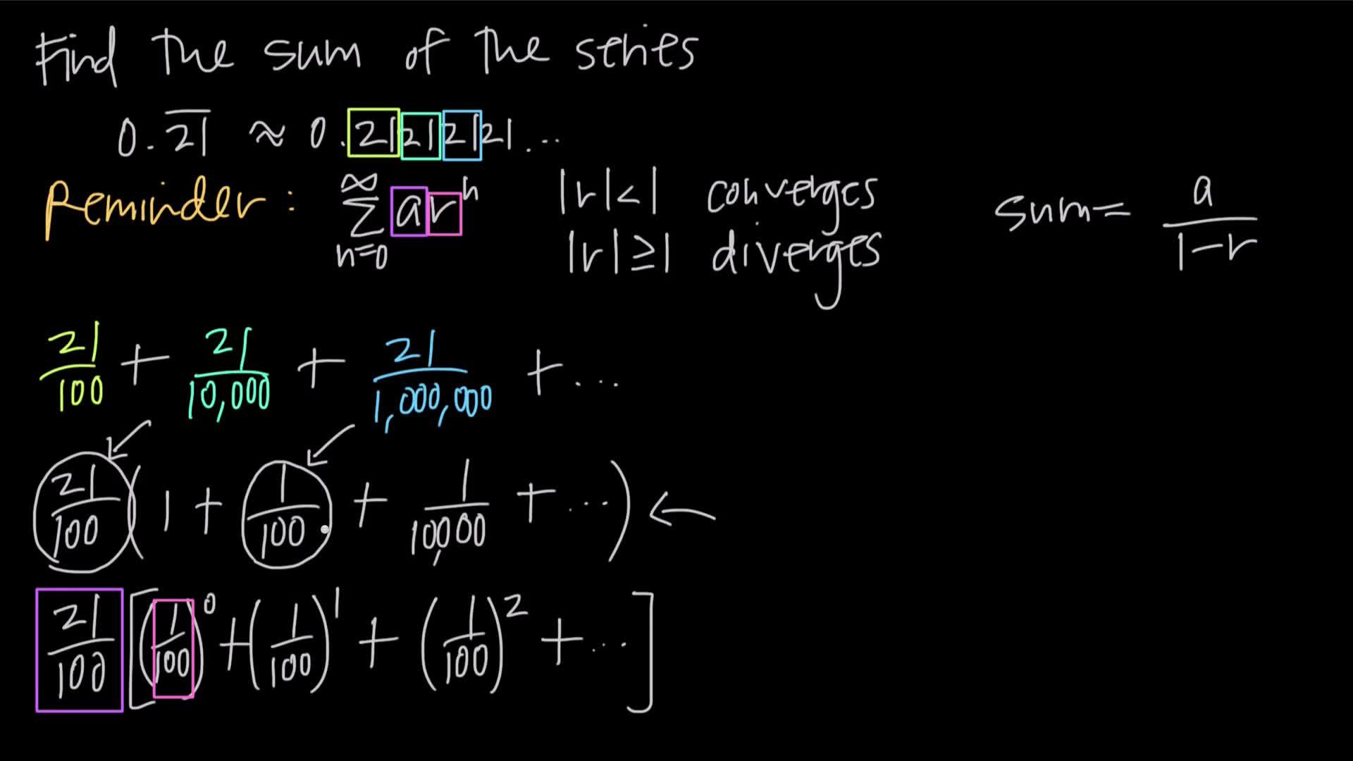 Sequences & Series: Geometric Series | ClickView