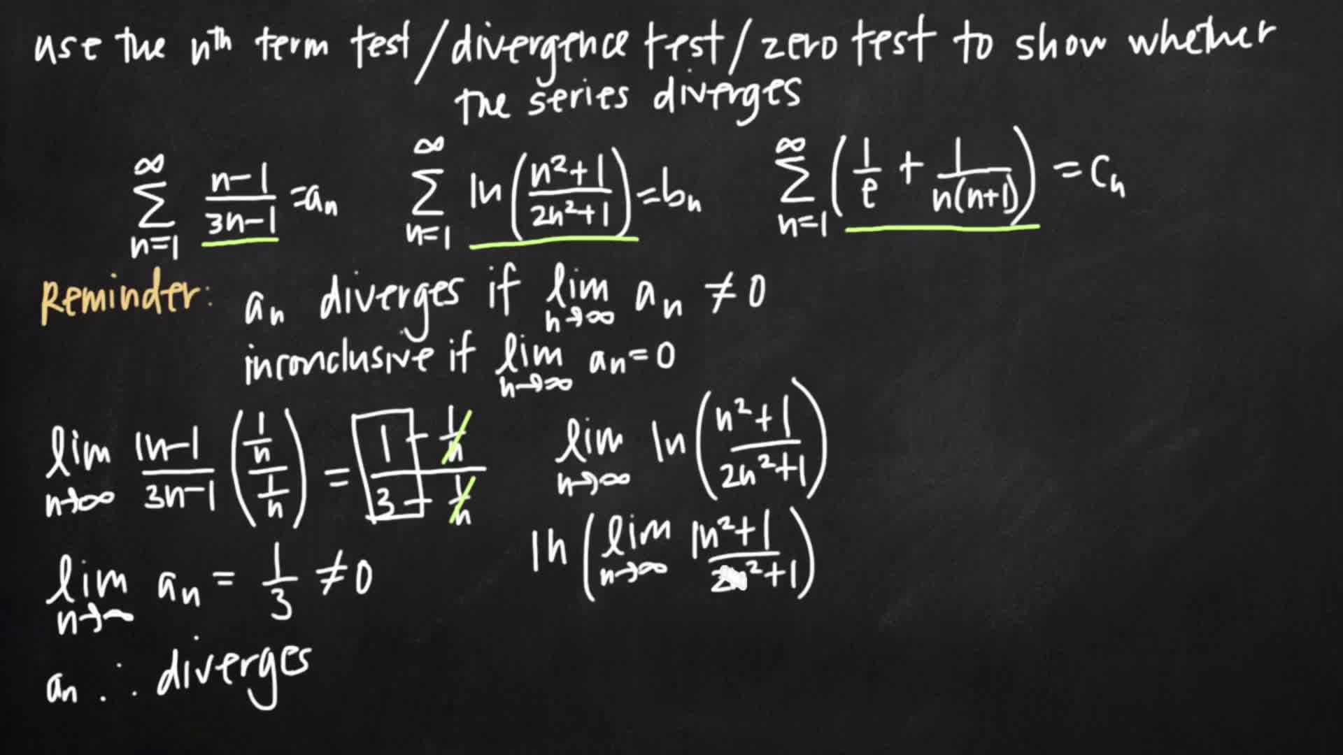 Sequences & Series: Basic Convergence Tests | ClickView