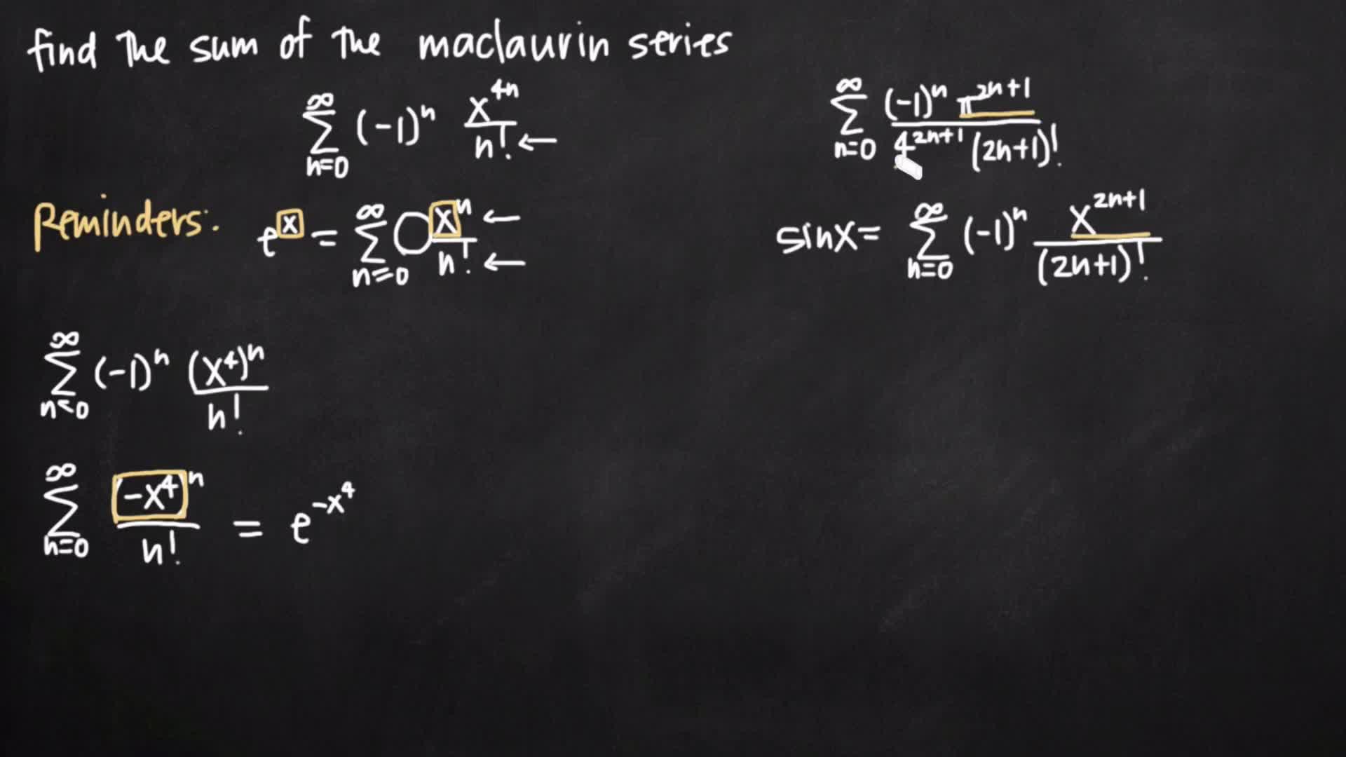 Sum of the Maclaurin Series Video & Resources | ClickView