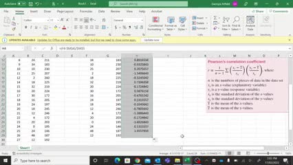 Video 2 on Excel - R and R squared Values - ClickView
