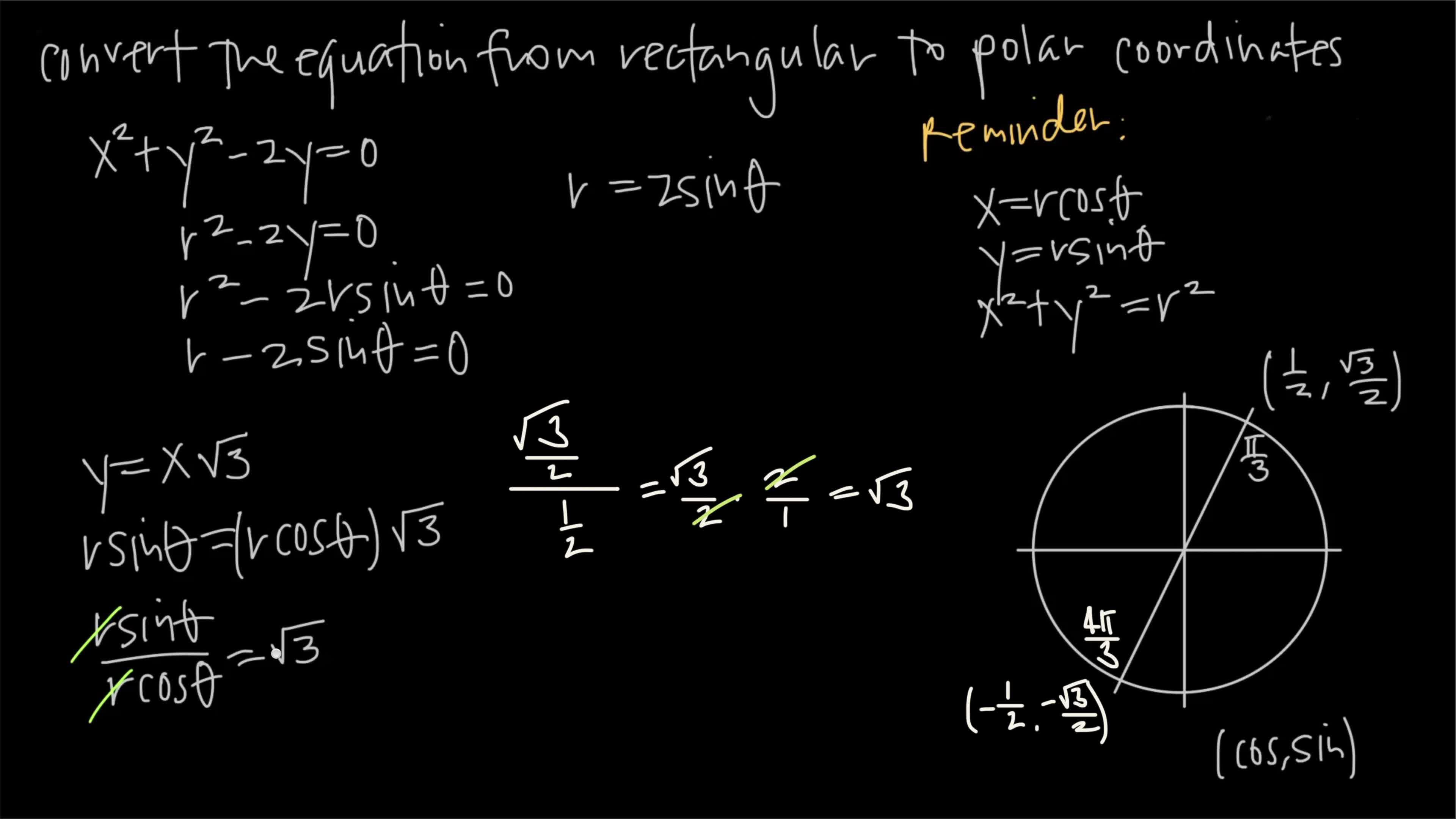 Converting Rectangular Equations to Polar | ClickView