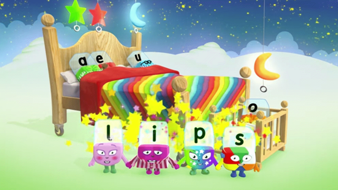 Lips - Five little Alphablocks are jumping on... - ClickView