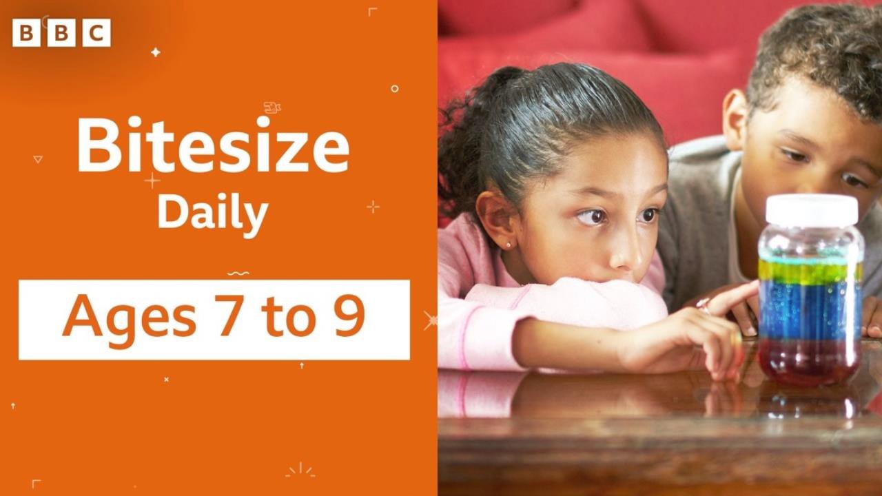 Bitesize Daily: 7-9 Year Olds - Airs 11:00 AM 16 Dec 2022 on CBBC HD ...