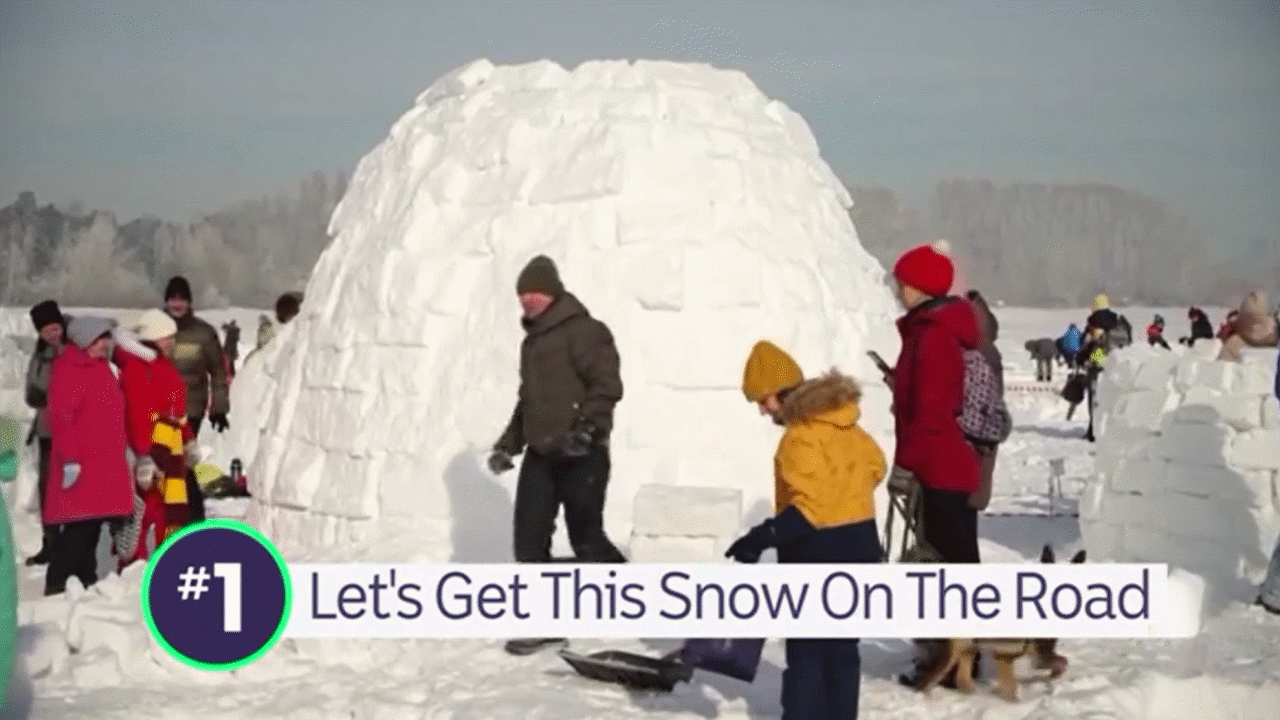 Igloo Building Competitions - Here in snowy S... - ClickView
