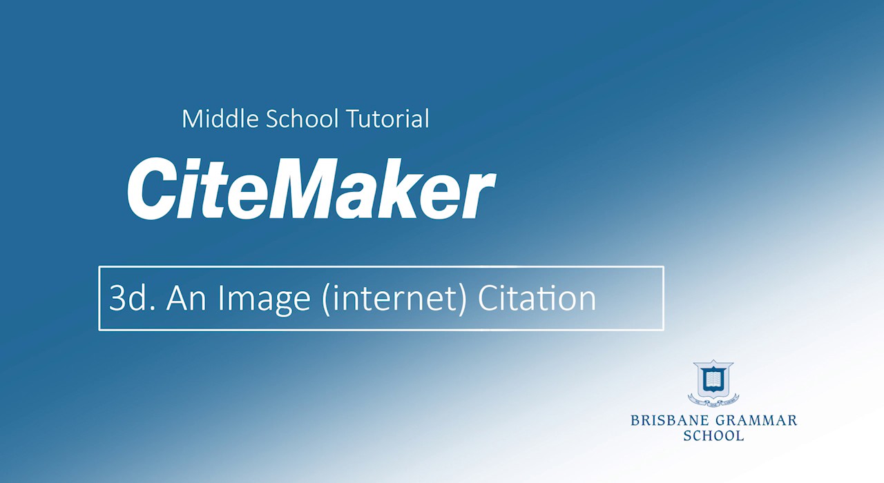 3d. CiteMaker MS Image Internet - ClickView