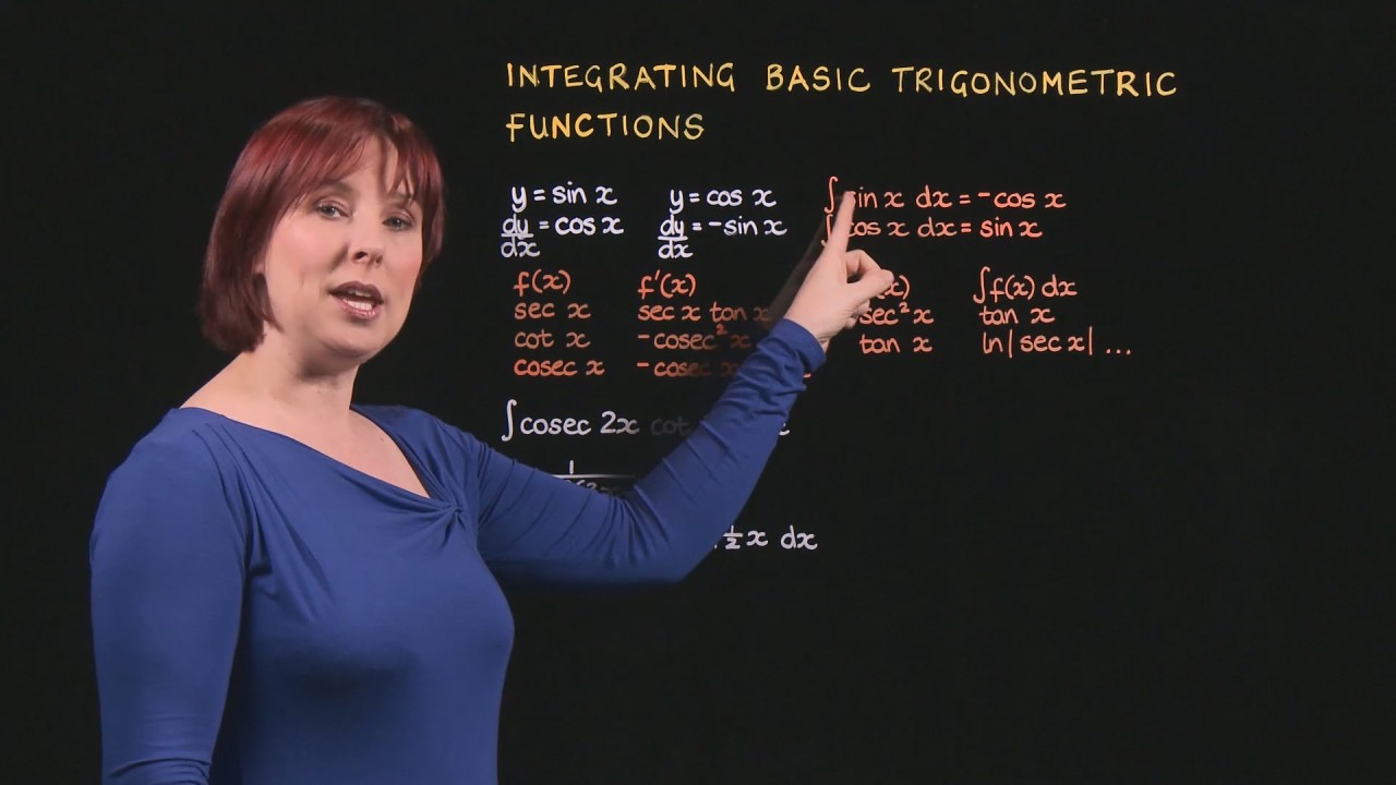Integrating Basic Trigonometric Functions Clickview