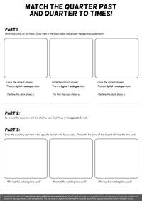 Quarter Past and Quarter To on Digital Clocks | ClickView