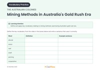 Mining Methods in Australia's Gold Rush Era | ClickView
