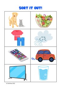 needs and wants sort