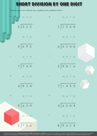 Short Division by One Digit Video & Resources | ClickView