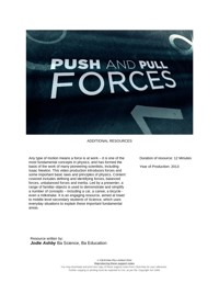 Push and Pull Forces Video & Resources | ClickView