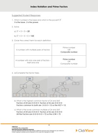 Index Notation and Prime Factors | ClickView