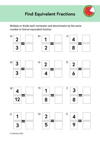 Fractions - Equivalent fractions | ClickView