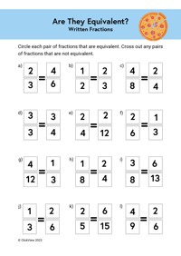 Fractions - Equivalent fractions | ClickView